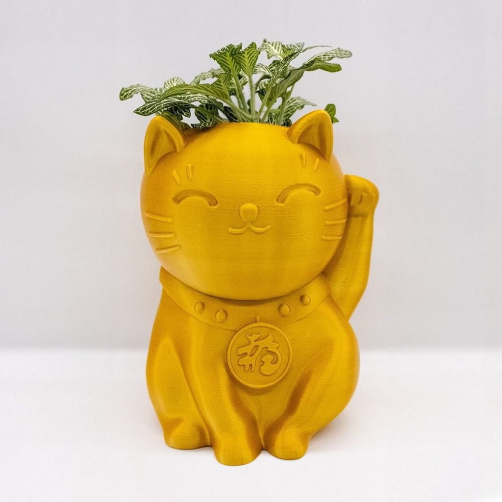 Lucky Cat Indoor Planter Pot - Maneki Neko For Protection From Evil ...